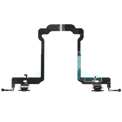 Flex De Conector De Carga Lightning Y Micrófono para iPhone XS Negro