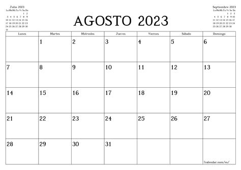 Subir Excepto Por Tienda Calendario Mes Agosto Mensaje Tobillo Calcular