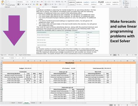 use excel solver to solve your linear programming problem by liselipalacios
