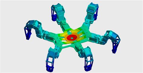 fem simulation hexapod fea simulations fetchcfd