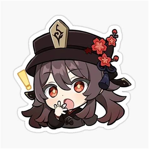 Chibi Hu Tao Genshin Impact Sticker for Sale by persephonexx Тиби