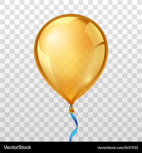 Gold Balloon Royalty Free Vector Image Vectorstock