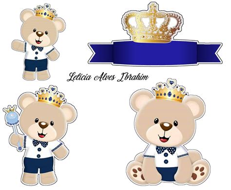 Topper Urso Principe Baby Bear Baby Shower Bear Cake Topper Baby Bear