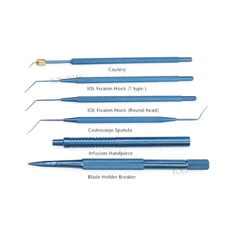 Lhvcss 21 Pieces Titanium Alloy Ophthalmic Surgery Kit Cataract