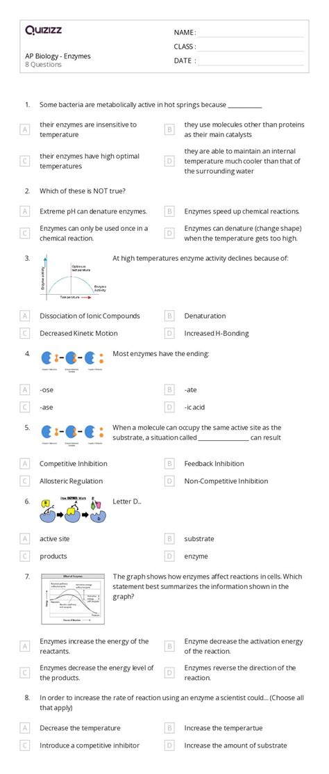 Science Worksheets For Th Grade On Quizizz Free Printable