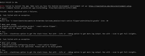 Unable To Build Project Issue 224 Thecodingmachine React Native