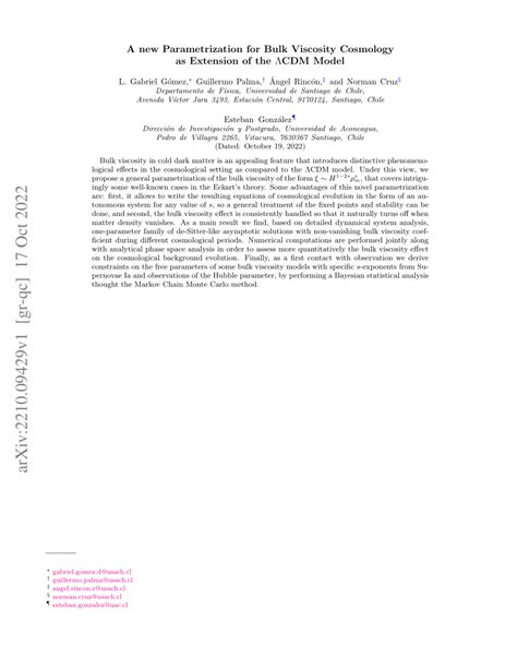pdf a new parametrization for bulk viscosity cosmology as extension of the lambda cdm model