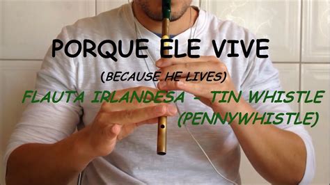 Porque Ele Vive Flauta Irlandesa Tin Whistle Because He Lives Youtube