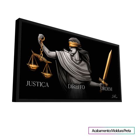 Quadro Justiça Direito e Ordem QuadrosDecorativos