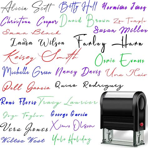Bertiveny Personalized Signature Stamps For Signing Name Custom