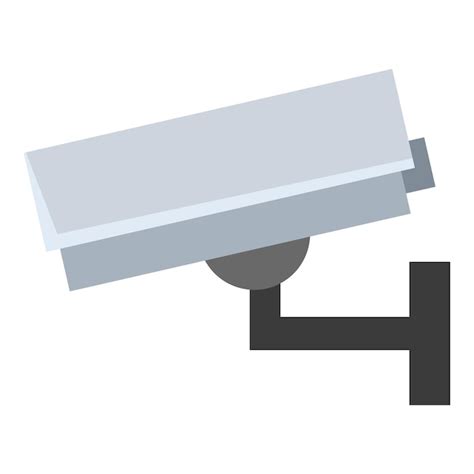 Símbolo de câmera de segurança vetorial ícone cctv Vetor Premium