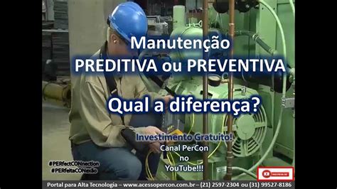 Manutenção Preventiva e Preditiva Qual a diferença YouTube
