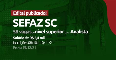Concurso SEFAZ SC Detalhes Do Edital Publicado Blog Aprova Concursos