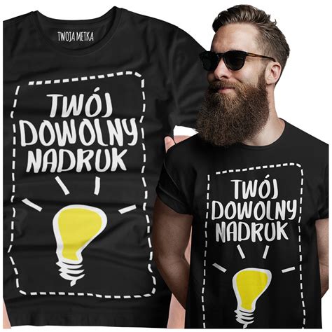 KOSZULKA T SHIRT KOLOR Z TWOIM WŁASNYM NADRUKIEM 13035516617 Allegro pl