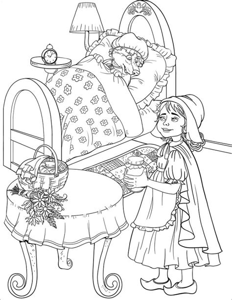 Personajes De Caperucita Roja Para Colorear