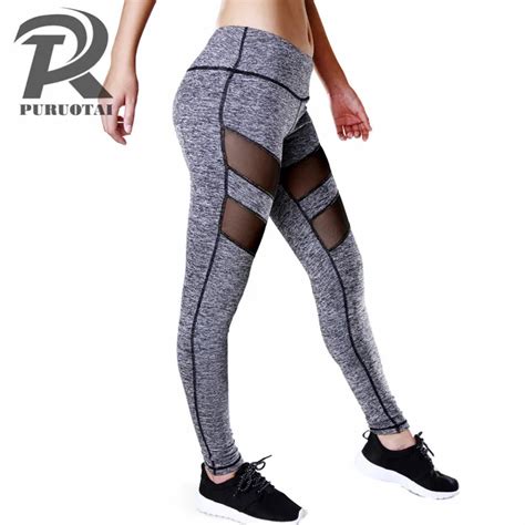 Yoga Pants Running Fitting Exercise Gym Womens Compression Tights Fitness Lycra Spandex