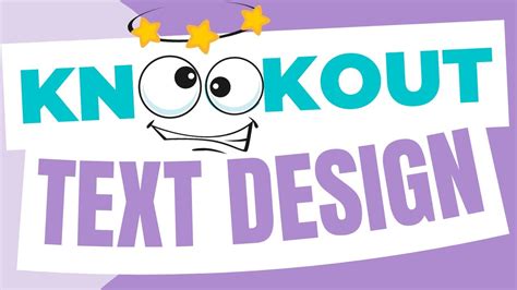 How To Create Knock Out Text Designs In Cricut Design Space Youtube