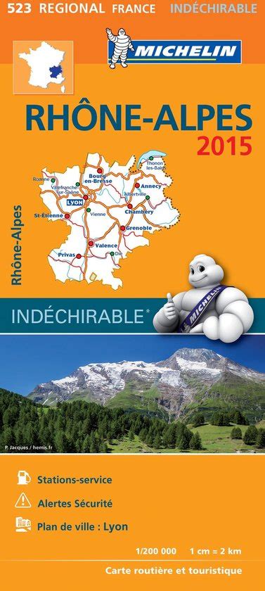 Rhone Alpes 17523 Carte Michelin Kaart 2015 Bol