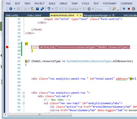 Asp Net Mvc 4 Set Breakpoint In Cshtml File VS2013 Stack Overflow