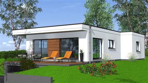 Maison Plain Pied En U Toit Plat Ventana Blog