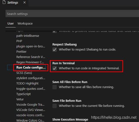 vscode 扩展 code runner 插件 运行typescript 《开发者工具的使用技巧》 极客文档