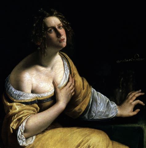 Artemisia Gentileschi Conversione Della Maddalena Dettaglio 1615
