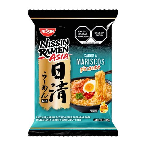 Ramen Nissin Sabor A Mariscos Picante 105 G Walmart