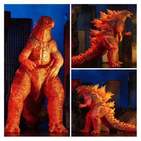 Neca Godzilla King Of The Monsters Fire Burning Godzilla Action Figure