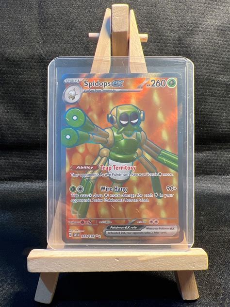 Spidops EX Full Art Pokemon Scarlet Violet EN 223 198 Hobbies