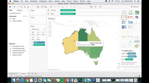 Tableau Tutorial How To Make A Choropleth Map YouTube