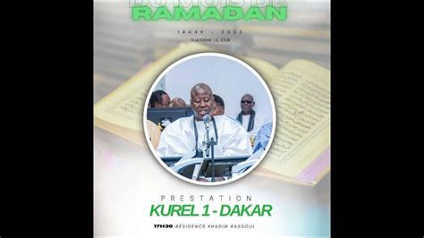 En Direct Residence Cheikhoul Khadim Vivification Mois De Ramadan