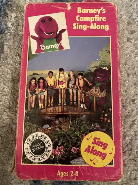 BARNEYS CAMPFIRE SING ALONG VHS Video Tape VTG 1992 Lyons Group RARE