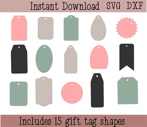 Gift Tag Svg Gift Tag Cut Files Gift Tag Bundle Svg Gift Etsy UK