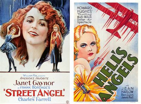 Solve Street Angel ~ 1928 And Hells Angels ~ 1930 Jigsaw Puzzle Online With 494 Pieces