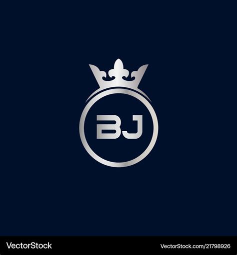 Initial Letter Bj Logo Template Design Royalty Free Vector