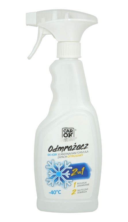 Odmrażacz do szyb skuteczny szybko działający 2w1 40c 500ml Inna