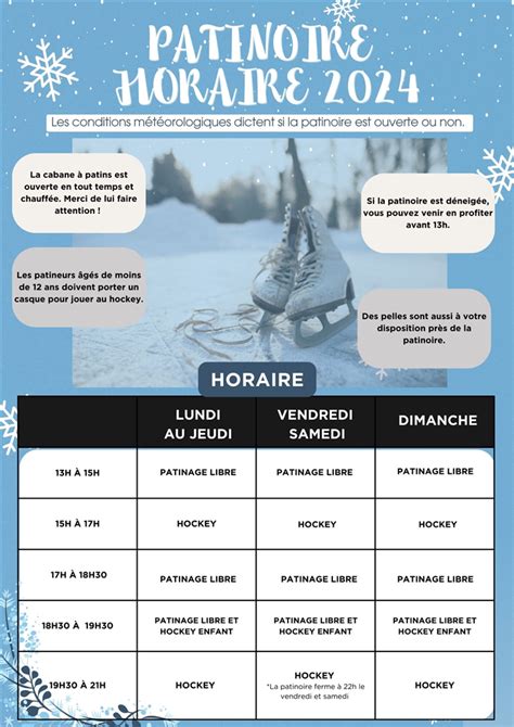 Programmation hiver 2024 Municipalité de Saint Antoine de Tilly