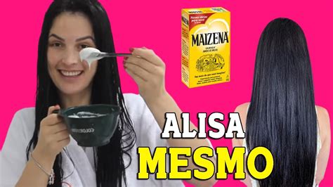 COMO USAR MAIZENA NOS CABELOS ALISAMENTO NATURAL AMIDO DE MILHO