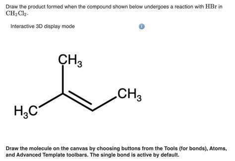 Solved Draw The Product Formed When The Compound Shown Below Chegg