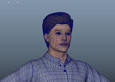 青年男人男子人物模型模型 男人模型库 Maya ma mb 模型下载 cg模型网