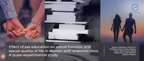 Sex Education For The Sexual Quality Of Life Endonews