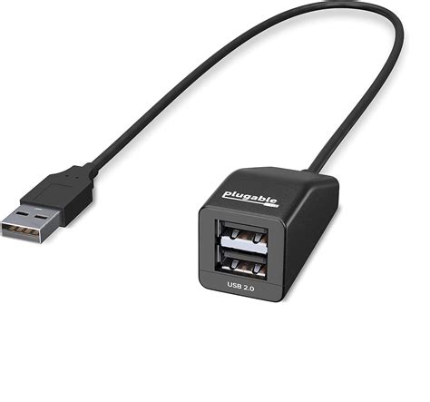 Plugable 2 In 1 USB Splitter With Dual USB 2 0 Ports Compatible With