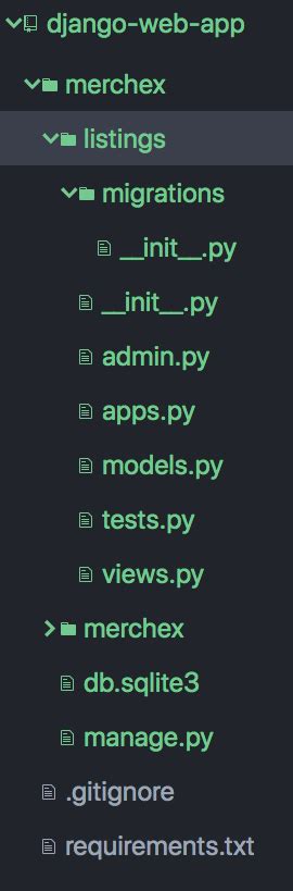 set up a new project with django s command line utility create a web application with django