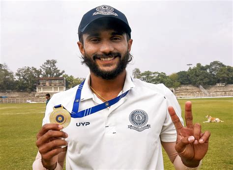 Nitish Kumar Reddy Poses With His Player Of The Match Medal