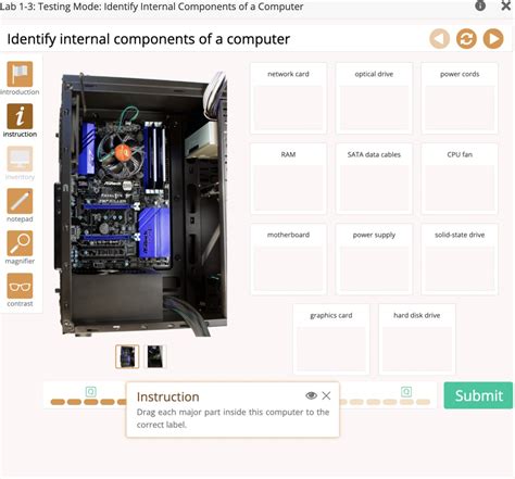 SOLVED Texts Drag Each Major Part Inside This Computer To The Correct