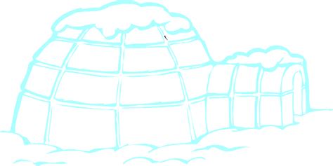 Snowy Igloo Clip Art At Clker Vector Clip Art Online Royalty