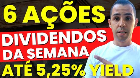 ANÚNCIO DE DVIDENDOS E AINDA DA TEMPO DE RECEBER 6 AÇÕES PAGANDO