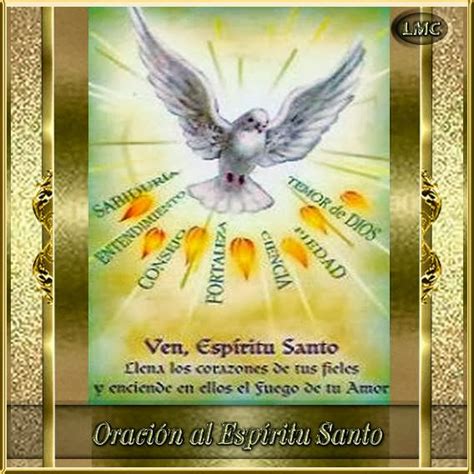 Santoral Católico INVOCACIÓN AL ESPÍRITU SANTO