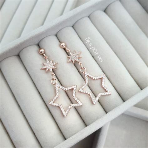 Orecchini Meteorites E Stella Argento Bijou Pour Moi