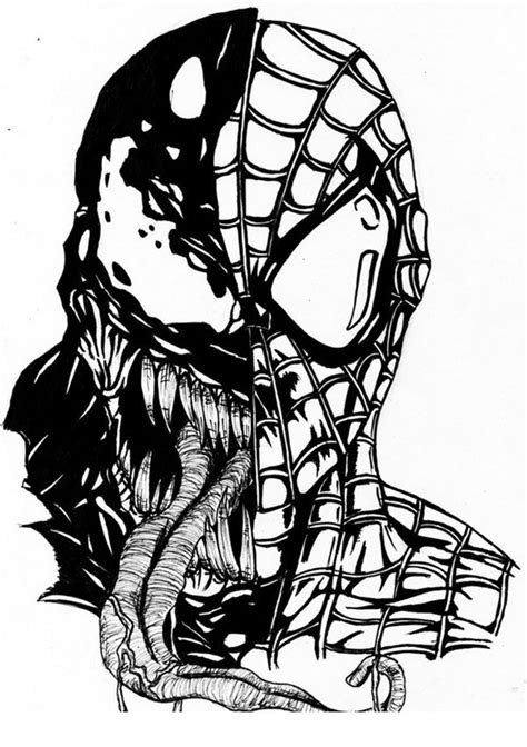 Desenhos De Venom Para Imprimir E Colorir Pintar